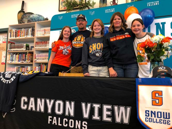 Cedar City grappler pins down women’s wrestling scholarship at Snow ...