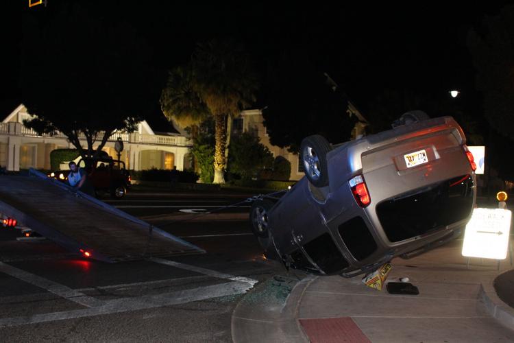 Minivan flips on St. George Boulevard; uninjured driver crawls out ...
