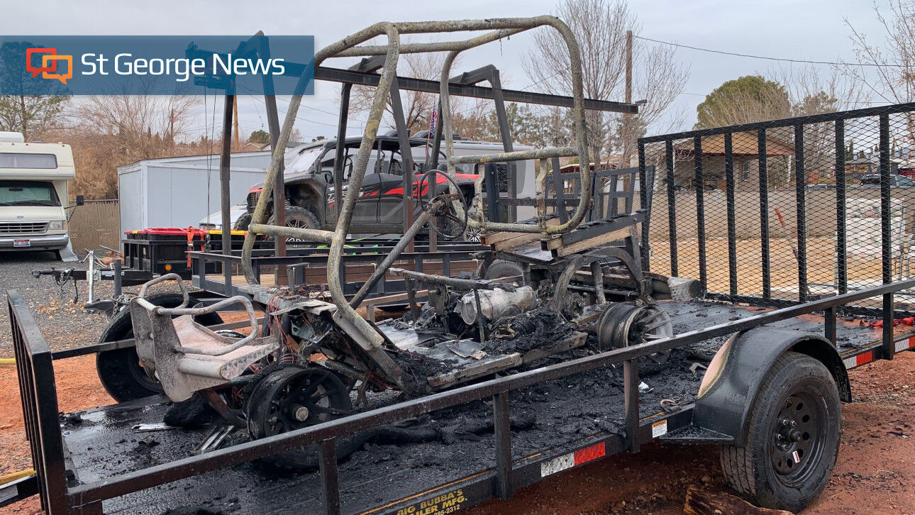 Golf cart is totally destroyed by fire while parked in yard of ...