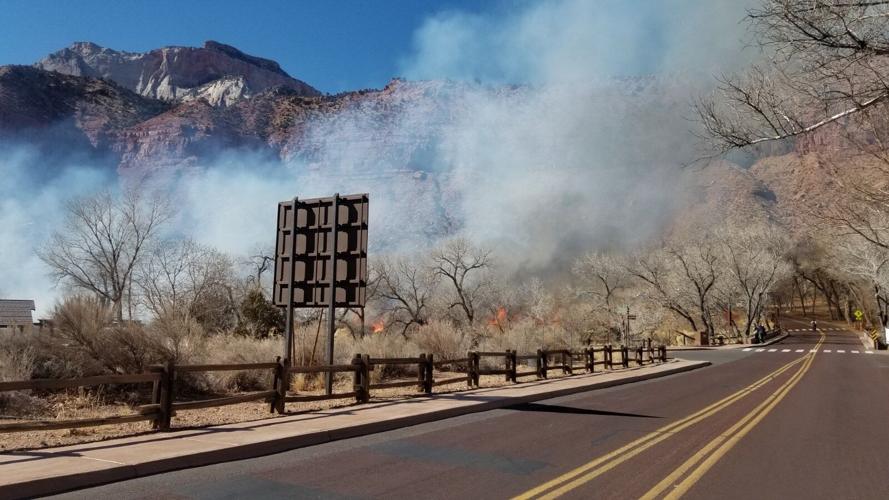 UPDATED: Fire that burned near the entrance of Zion National Park ...
