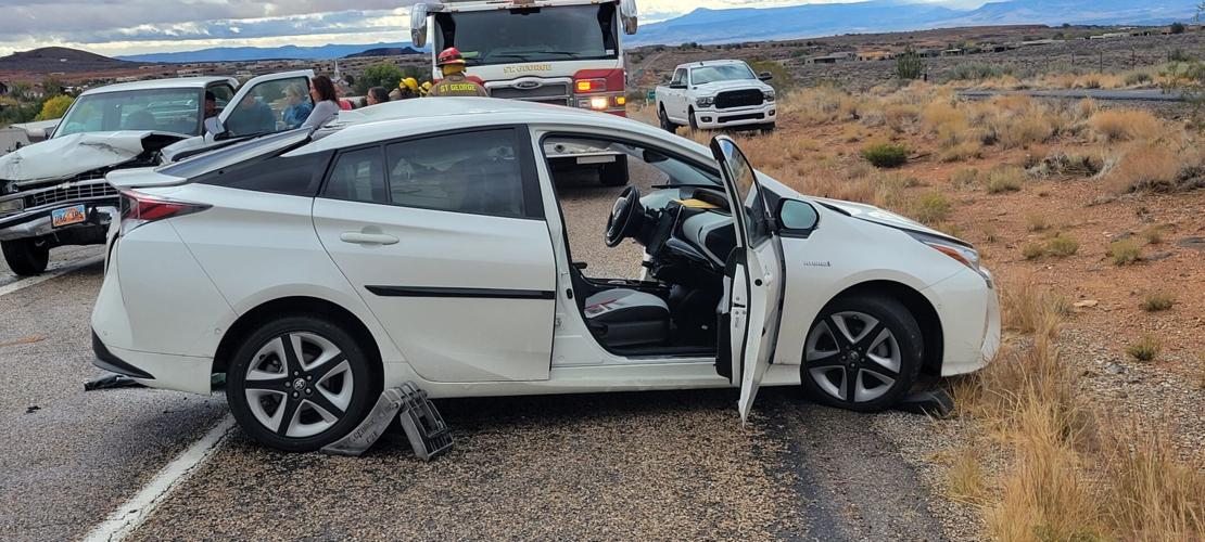 T-bone collision between pickup and Prius culminates a slipping and ...