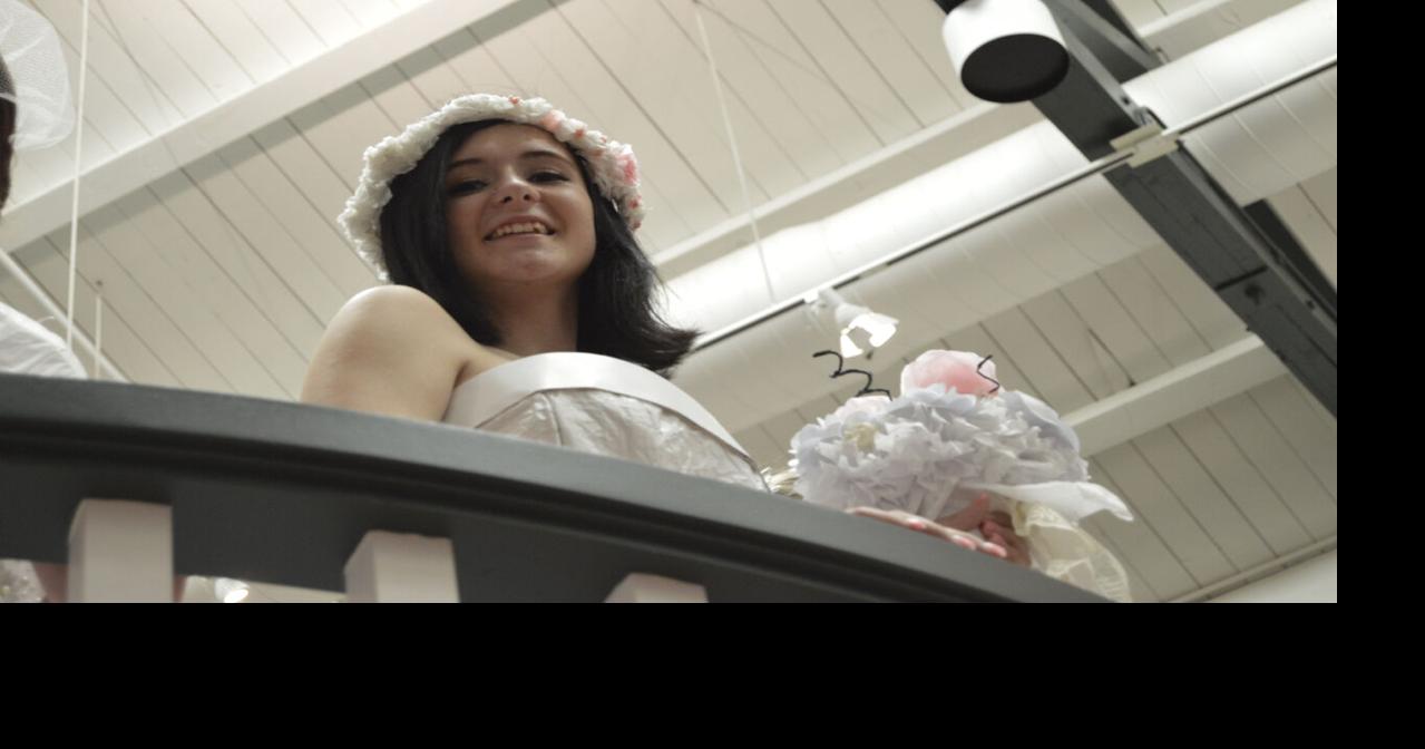Dixie dolls turn out in paper for museum’s wedding dress competition ...