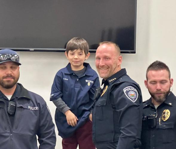 Washington City Police Department swears in youngest officer on the ...