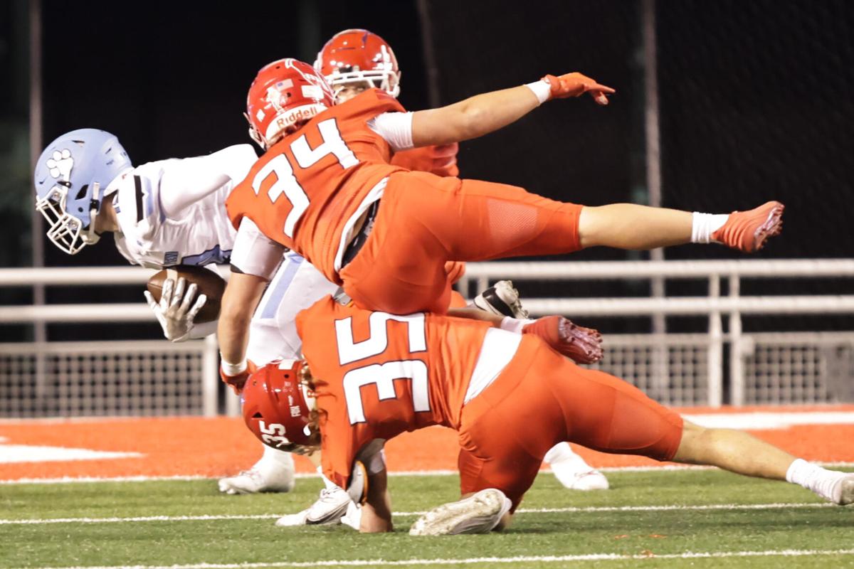 4A state football: Crimson Cliffs Mustangs gallop past Sky View ...