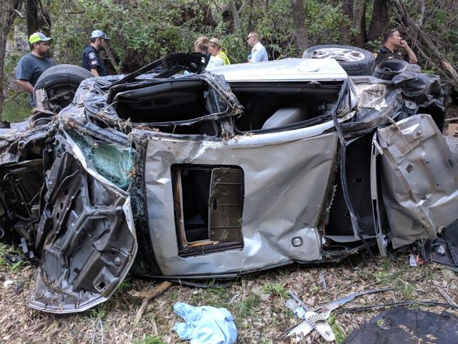 Multiple agencies respond to crash off Veyo bridge that actually ...