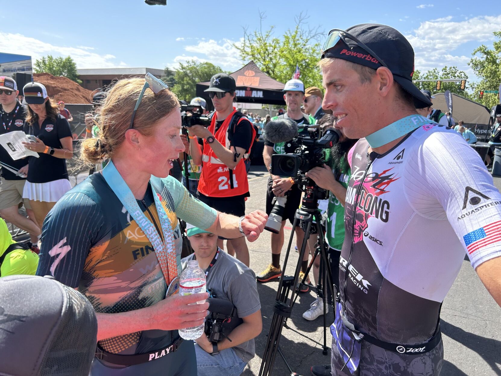 Ironman 70.3 North American Championship athletes, led by Sam Long, to ...