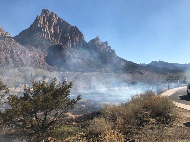 UPDATED: Fire that burned near the entrance of Zion National Park ...