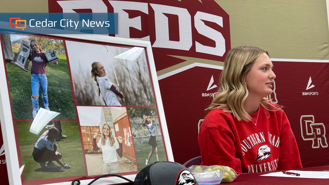 Cedar High golfer Taylyn Wilson signs letter of intent to play for SUU ...