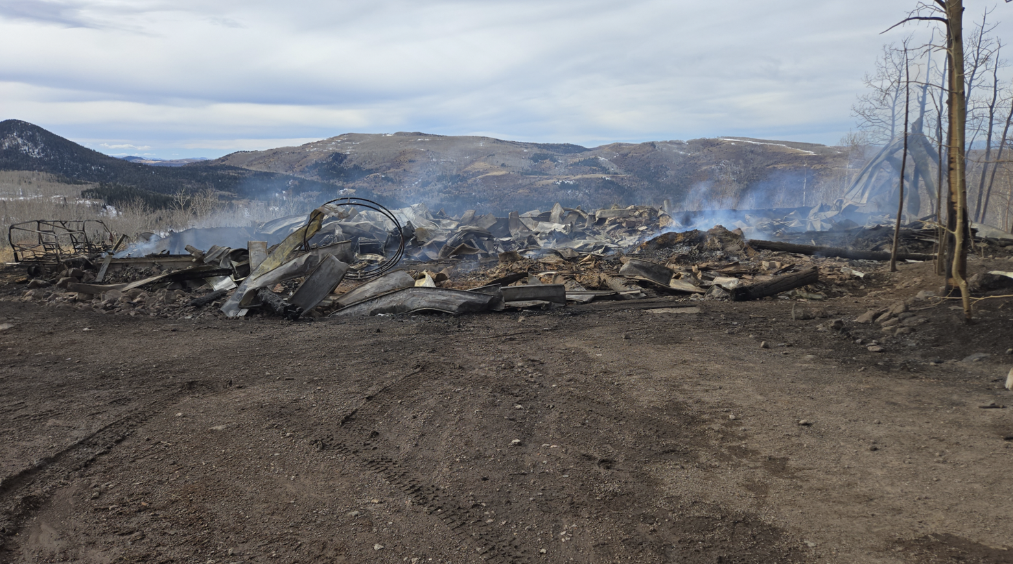 Multiple agencies respond as fire destroys cabin near Brian Head ...