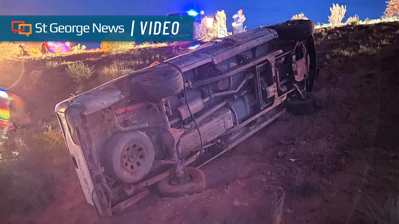 Truck drops down steep embankment during rollover on Southern Parkway ...