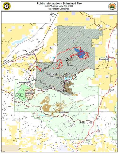 Containment progress continues on Brian Head Fire; Panguitch Lake ...
