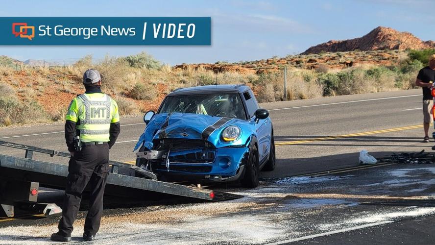 car accident tiny car