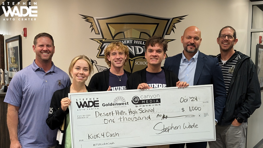 Kick4Cash is back: Stephen Wade Auto Center supports local high school ...