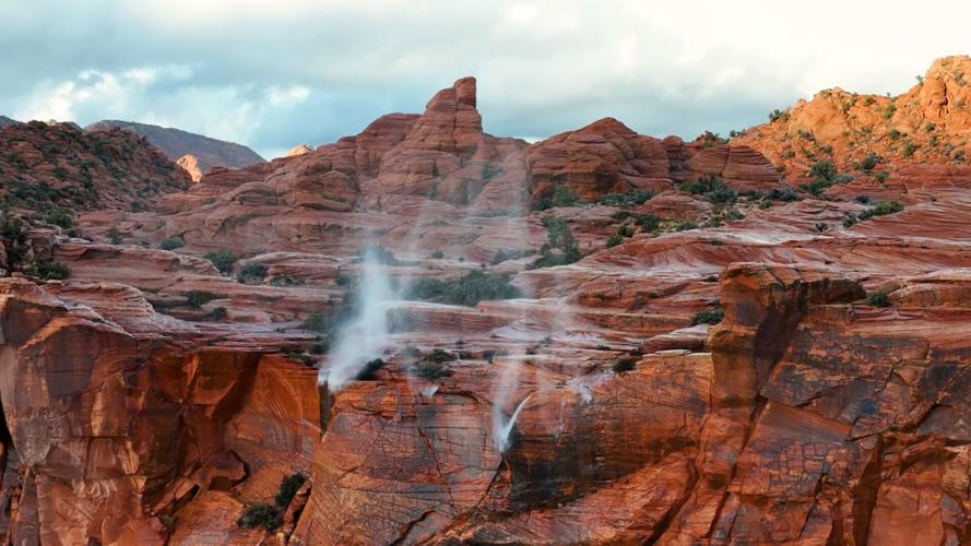 Southern Utahn captures waterfalls that appear to flow in reverse ...