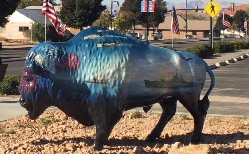 ‘Blazing Freedom’ bison unveiled in Washington City to honor veterans ...