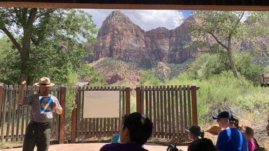 Rangers at Zion National Park help visitors connect with the park ...