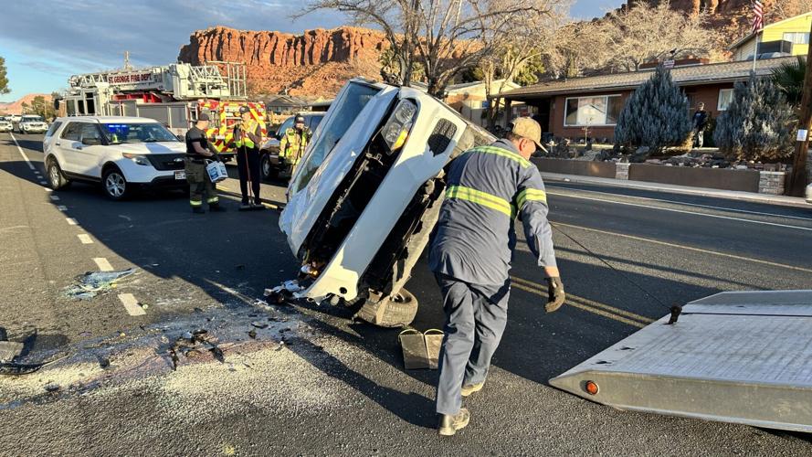 UPDATED: Woman cited after walking away from rollover crash in St ...