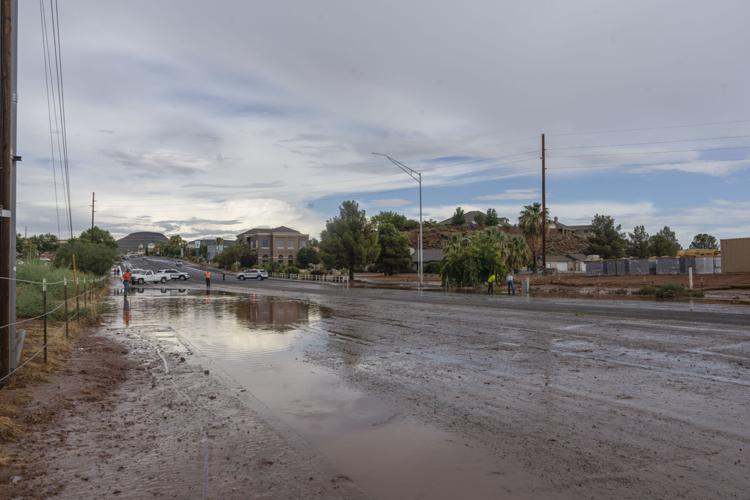 Afternoon storm drenches St. George; Sunset Boulevard reopens after ...