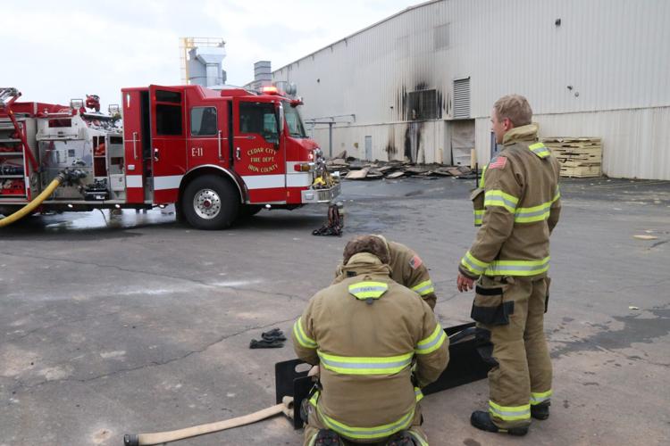 Cedar City firefighters extinguish blaze outside roofing materials ...