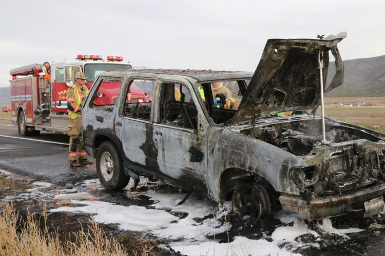 SUV catches fire and burns on I-15 near Parowan | Flood And Fire ...