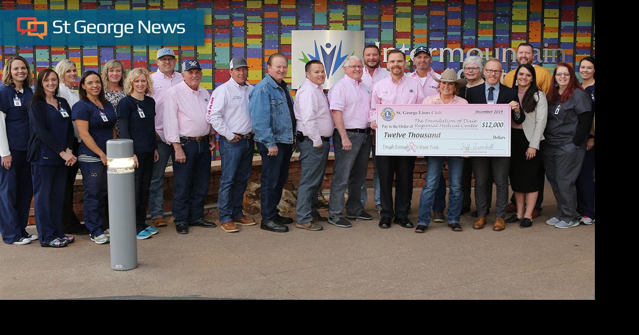 St. George Lions Club donates $12K to support local breast cancer ...