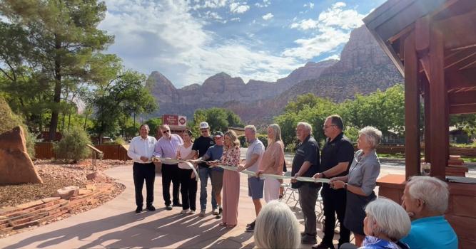 New plaza showcases unique geologic setting and small town charm in ...