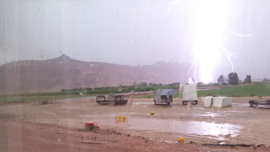 Thunder rolls, lightning strikes, hail pounds Southern Utah; STGnews ...