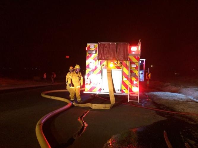 St. George Fire Department responds to 30-40 foot flames; STGnews Photo ...