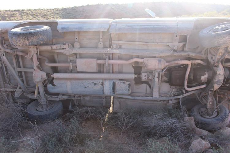 Truck rolls on Mt. Trumbull Loop after driver hits the brakes and loses ...
