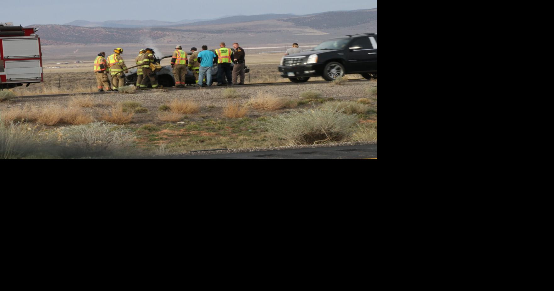 SUV catches fire and burns on I-15 near Parowan | Flood And Fire ...