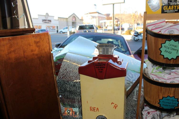 Mustang crashes into Stapley Pharmacy within feet of 3 employees ...