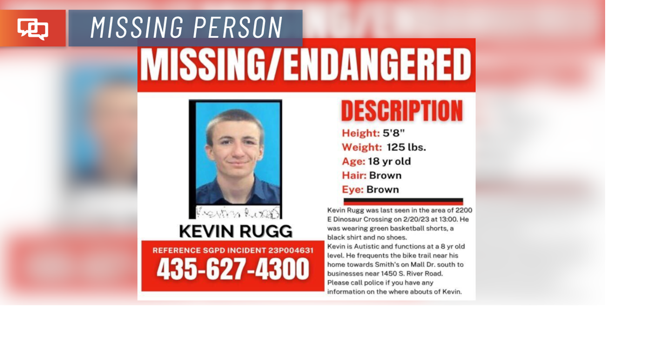 Police: Autistic man missing in St. George | Local News | stgeorgeutah.com