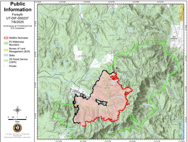 Critical fire weather looms as Forsyth Fire grows past 14K acres | News ...
