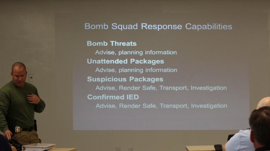 Bomb squad presents explosive demonstration for first responders ...
