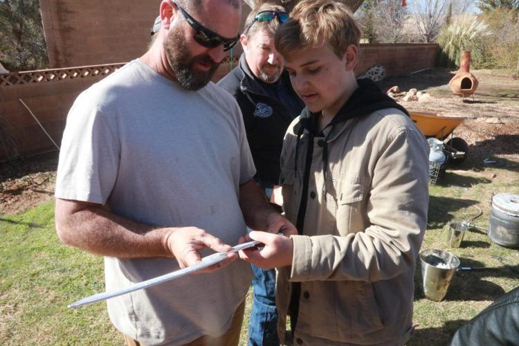 Local students make weapons of molten metal, thanks to help of ‘Sword Casting Guy’ | Education ...