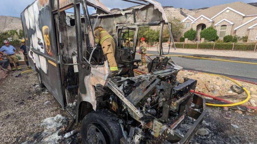 UPS truck bursts into flames in Winchester Hills; bullet casings pop ...