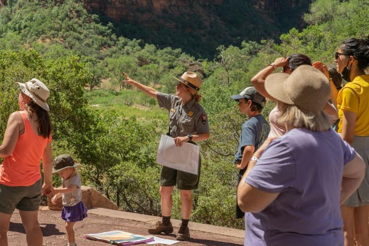 Rangers at Zion National Park help visitors connect with the park ...