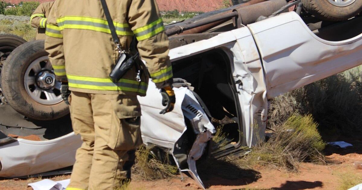 Rollover results in 1 extrication, 2 transported to hospital | Local ...