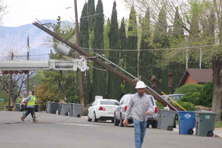 Downed power poles cause outage in Washington City | Local News ...
