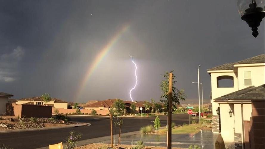Thunder rolls, lightning strikes, hail pounds Southern Utah; STGnews ...