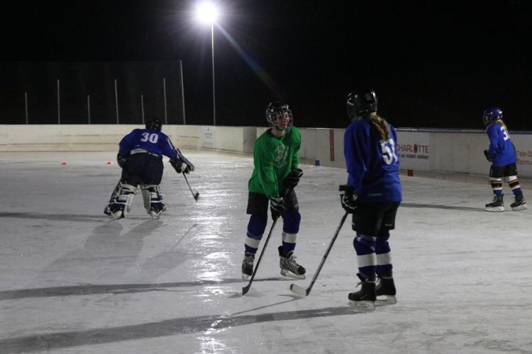 Hockey players, skaters break in the ice at new Woods Ranch outdoor ...