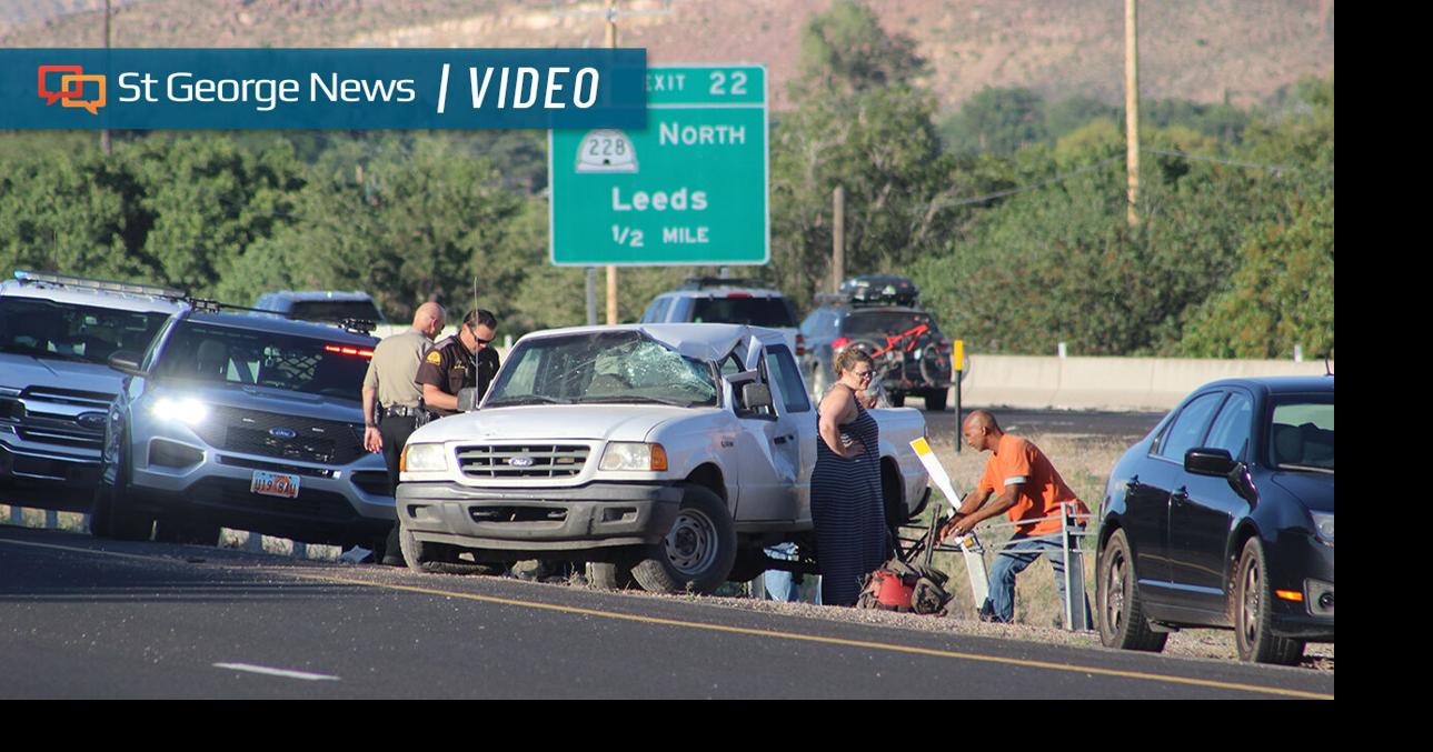 Vehicle rolls after tire explodes on highway | Local News ...
