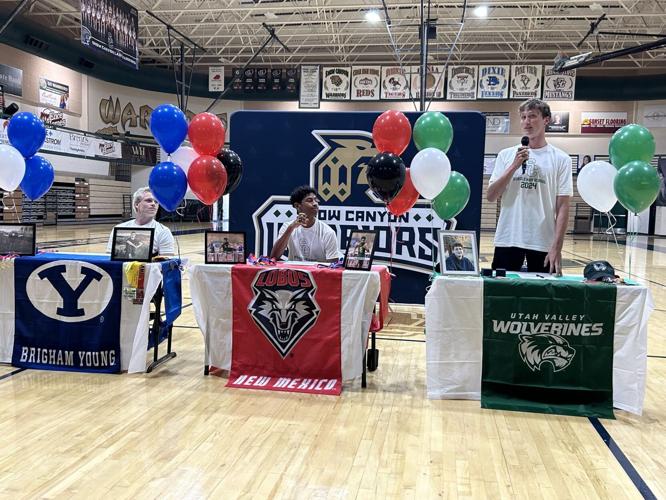 Snow Canyon’s ‘Hurdle Daddies’ commit to colleges; Cedar’s McKoy Smith ...