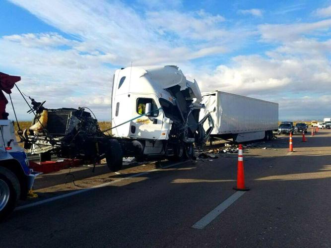 Driver seriously injured when 2 tractor-trailers collide on I-15 ...