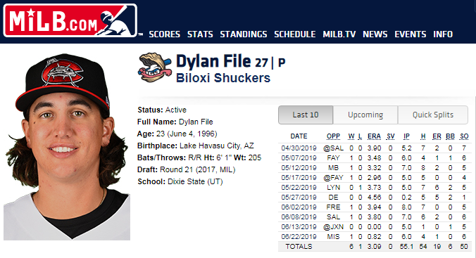 Former Desert Hills, DSU baseball standout Dylan File promoted to ...