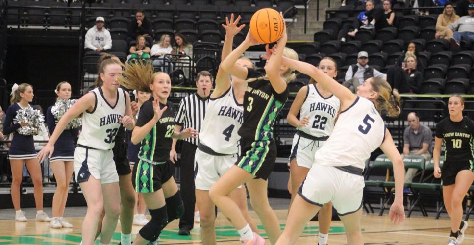 4A girls state basketball: No. 1 Ridgeline overwhelms Snow Canyon in ...