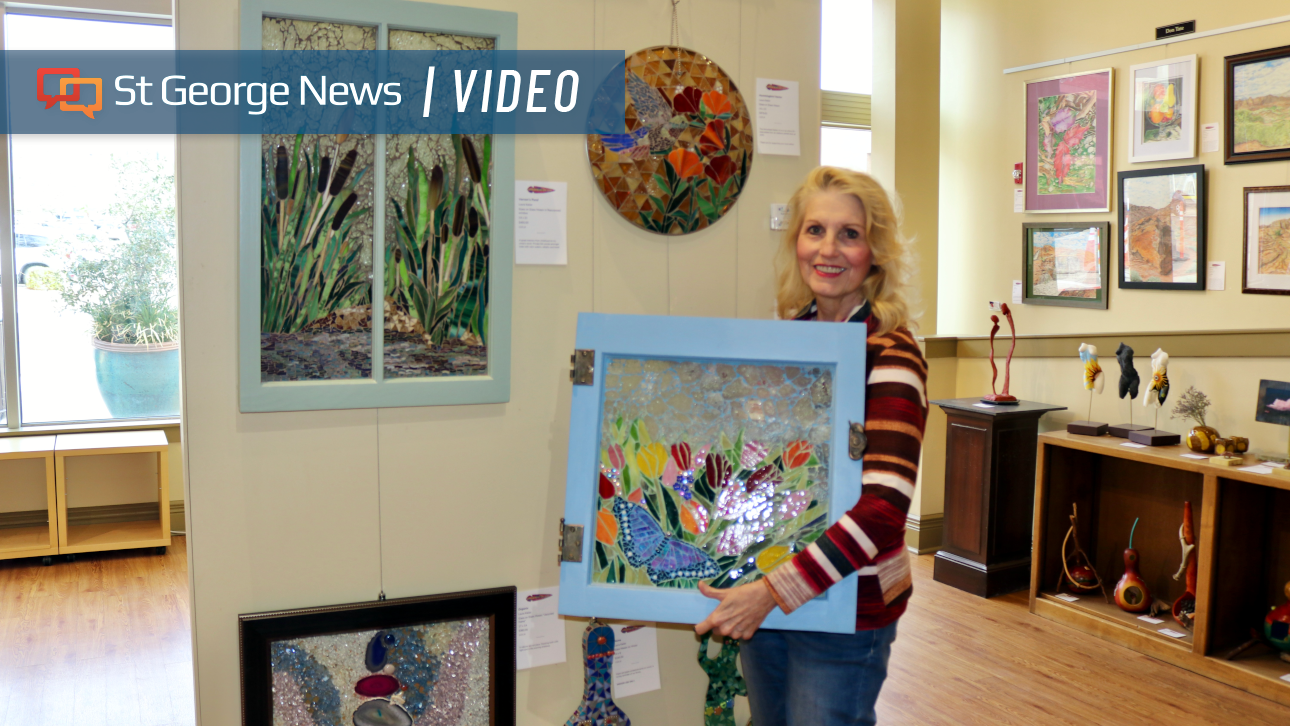 Piecing it together: St. George mosaic artist turns shattered glass ...