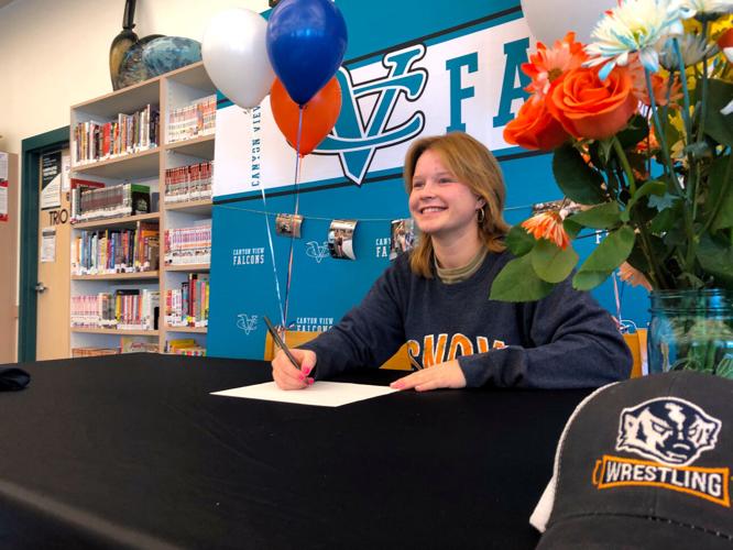 Cedar City grappler pins down women’s wrestling scholarship at Snow ...