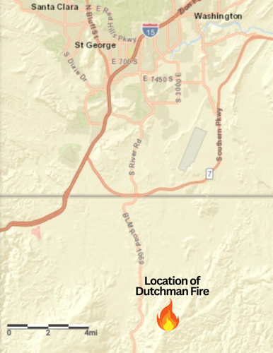 Dutchman Fire south of St. George up to 49 acres; no structures ...