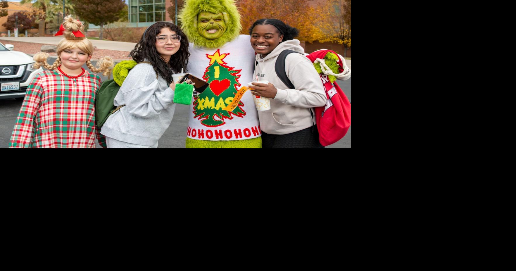 Not so mean after all, the Grinch visits Southern Utah schools, hands ...
